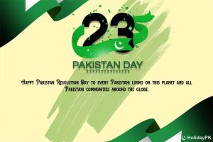 Write Wishes on 23rd March Pakistan Resolution Day Cards